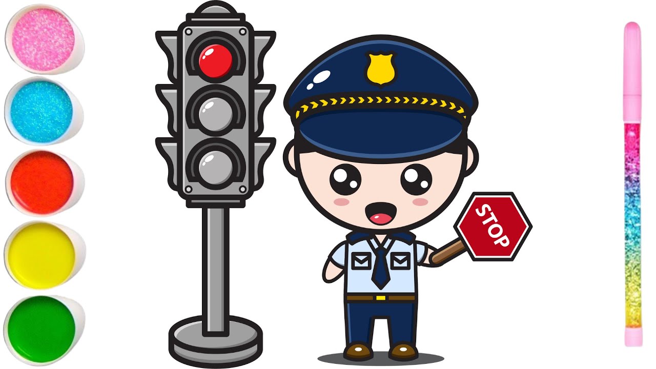 "How to Draw and Color Traffic Signals | Fun for Kids" - YouTube