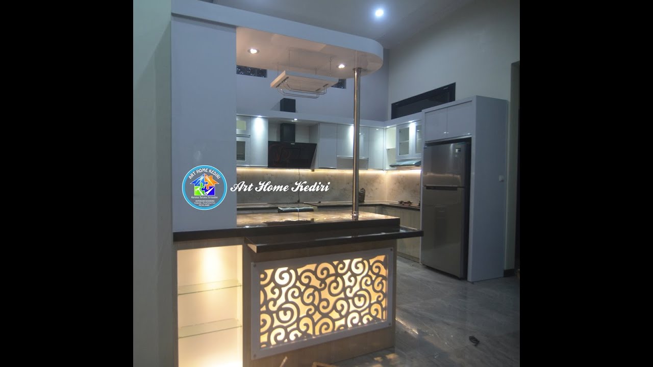 Interior Mojokerto-Kitchen set minimalis modern dg mini bar & partisi ...