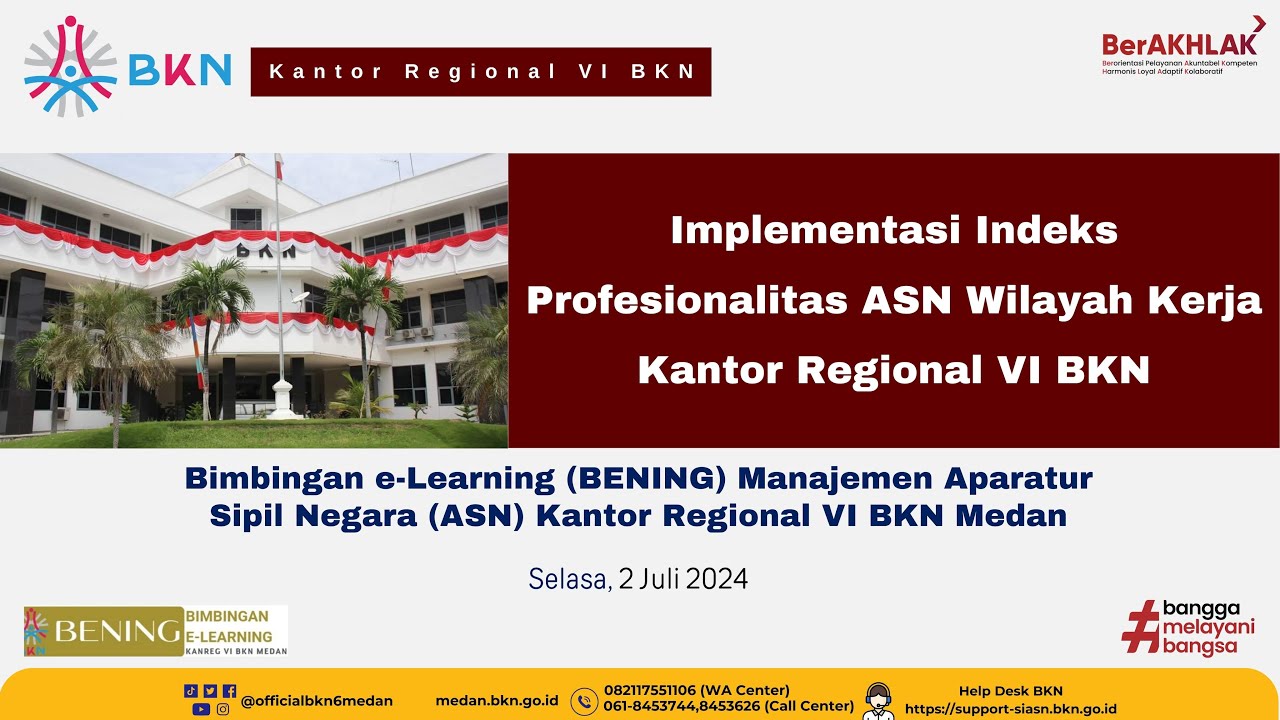 Bimbingan e-Learning (BENING) Manajemen Aparatur Sipil Negara (ASN ...
