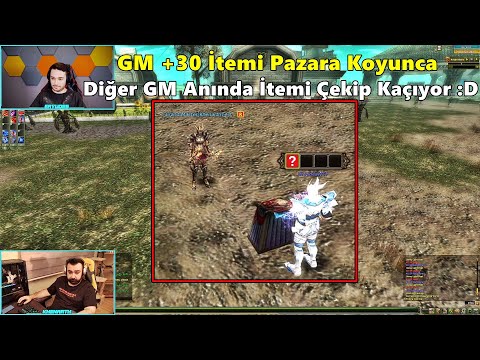 GM Pazara +30 Elit İtem Koyunca | Diğer GM İtemi Alıp Kaçıyor :D | Knight Online