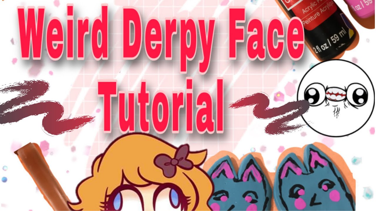 How To Make Cringy Face on Polymer Clay - YouTube