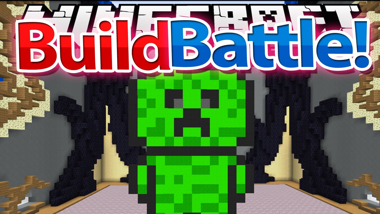 Minecraft: BUILD BATTLE - CREEPER w/ xSlayder + iRaphahell ! - YouTube