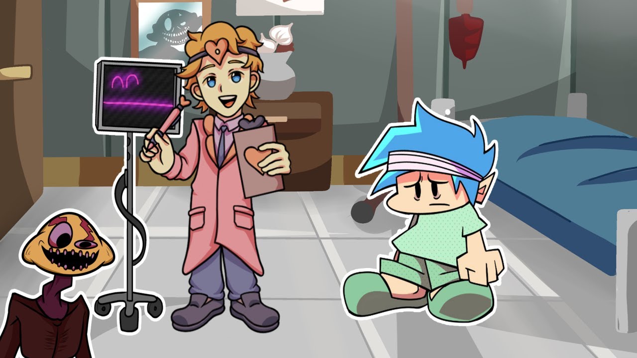 병원에서도 랩을하는 BF [ FNF' Static Memories ] - YouTube