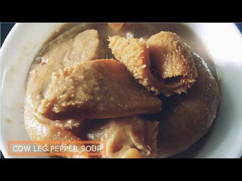 How to make cow leg pepper soup| cow leg pepper soup recipe - YouTube