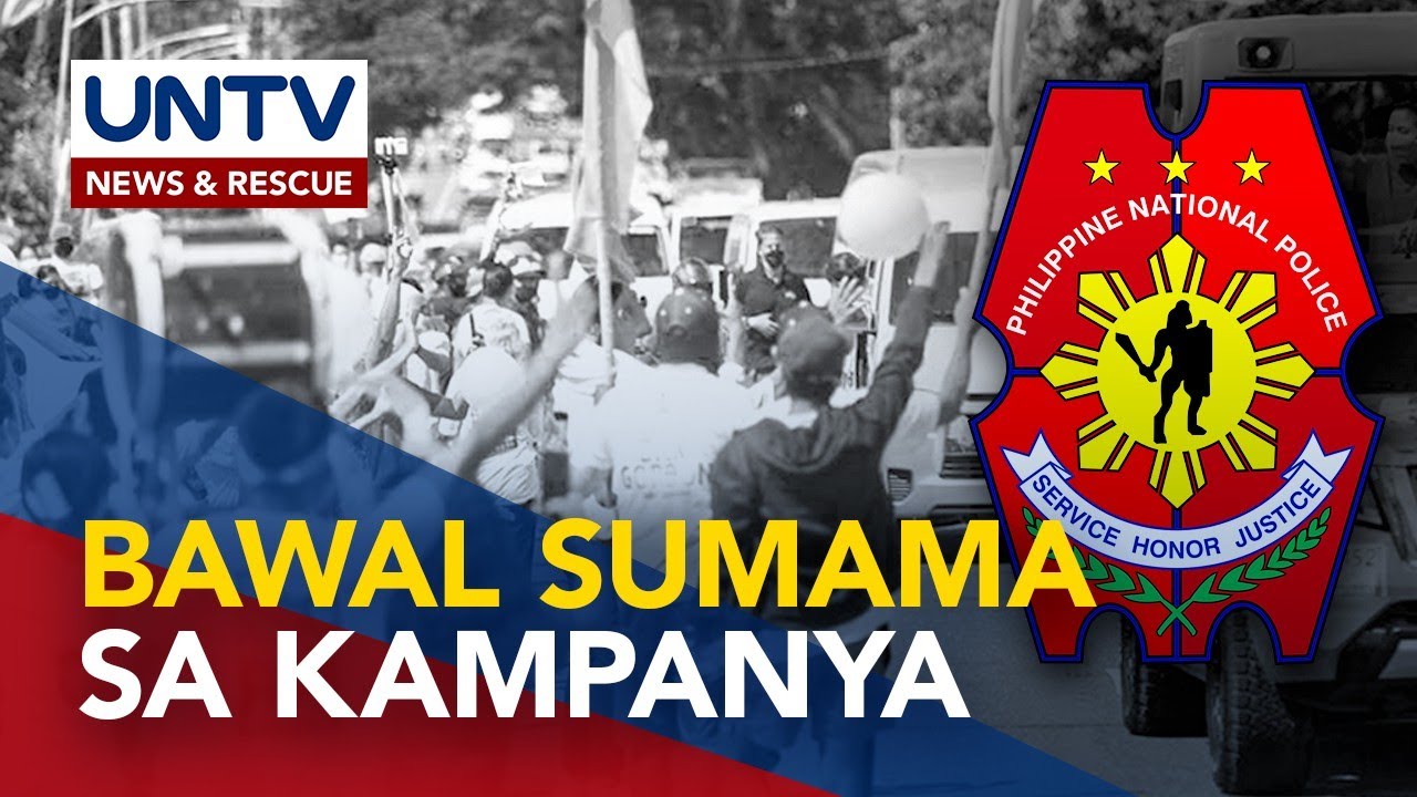 Mga pulis, hindi maaaring sumali sa campaign sorties ng mga kandidato ...