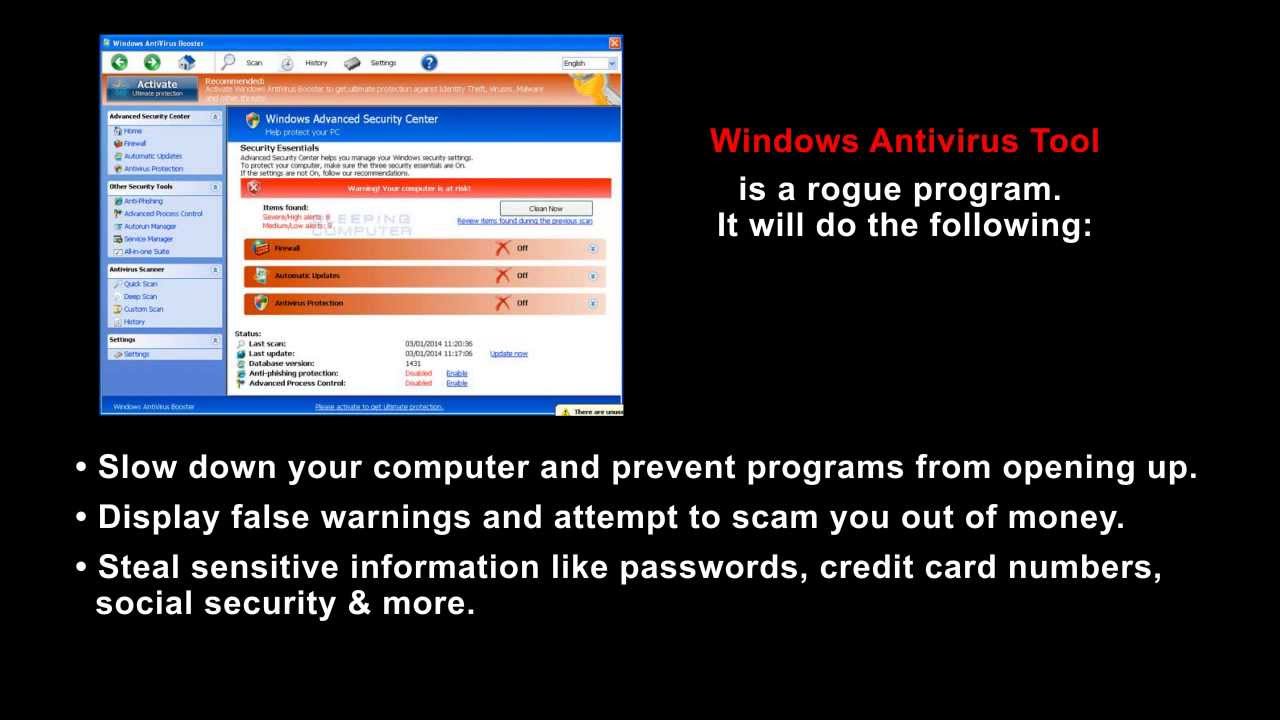 How To Remove Windows Antivirus Tool - YouTube