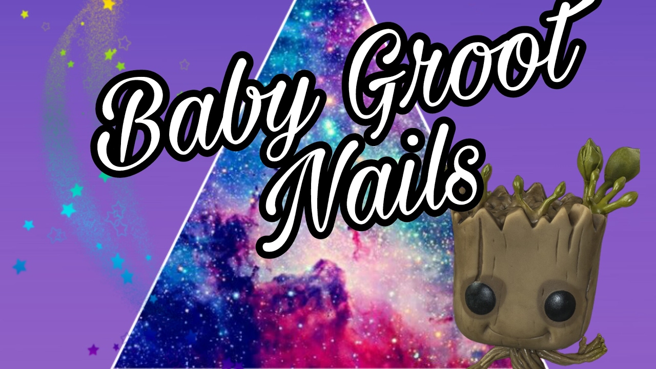 Baby Groot Nails - YouTube