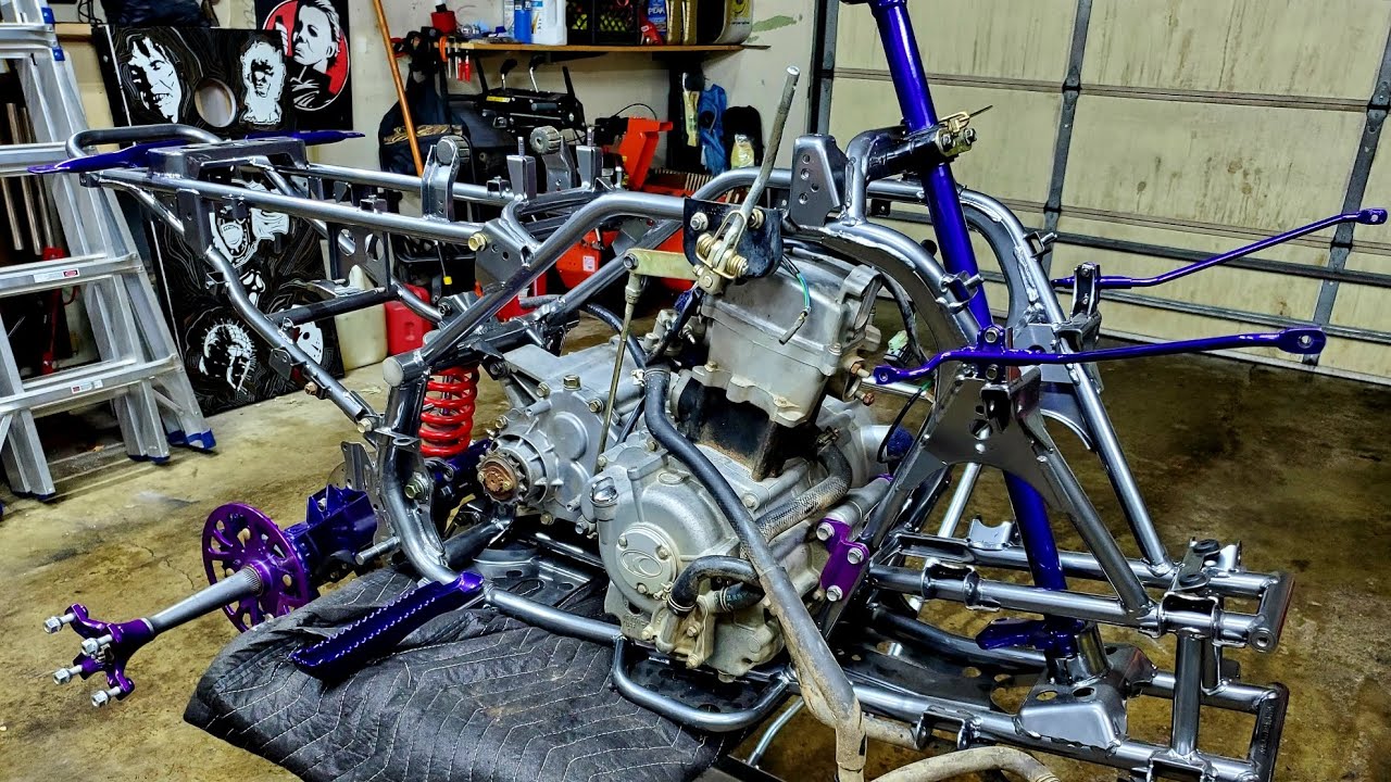 Kymco Mongoose 250 rebuild update and garage walk through. - YouTube