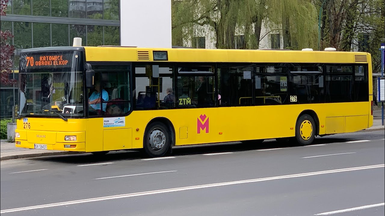 MAN NL283 #276 - PKM Katowice linia 70 🚌 - YouTube