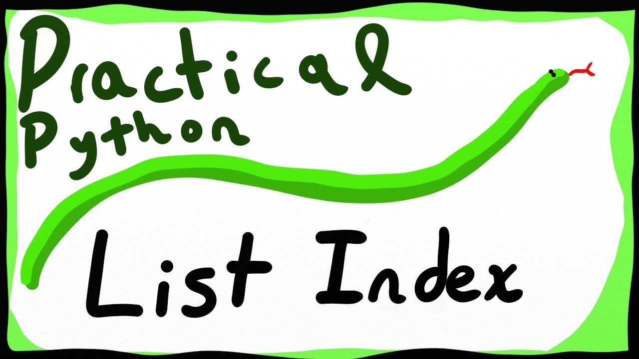 List | Index - Practical Python Programming #3 - YouTube