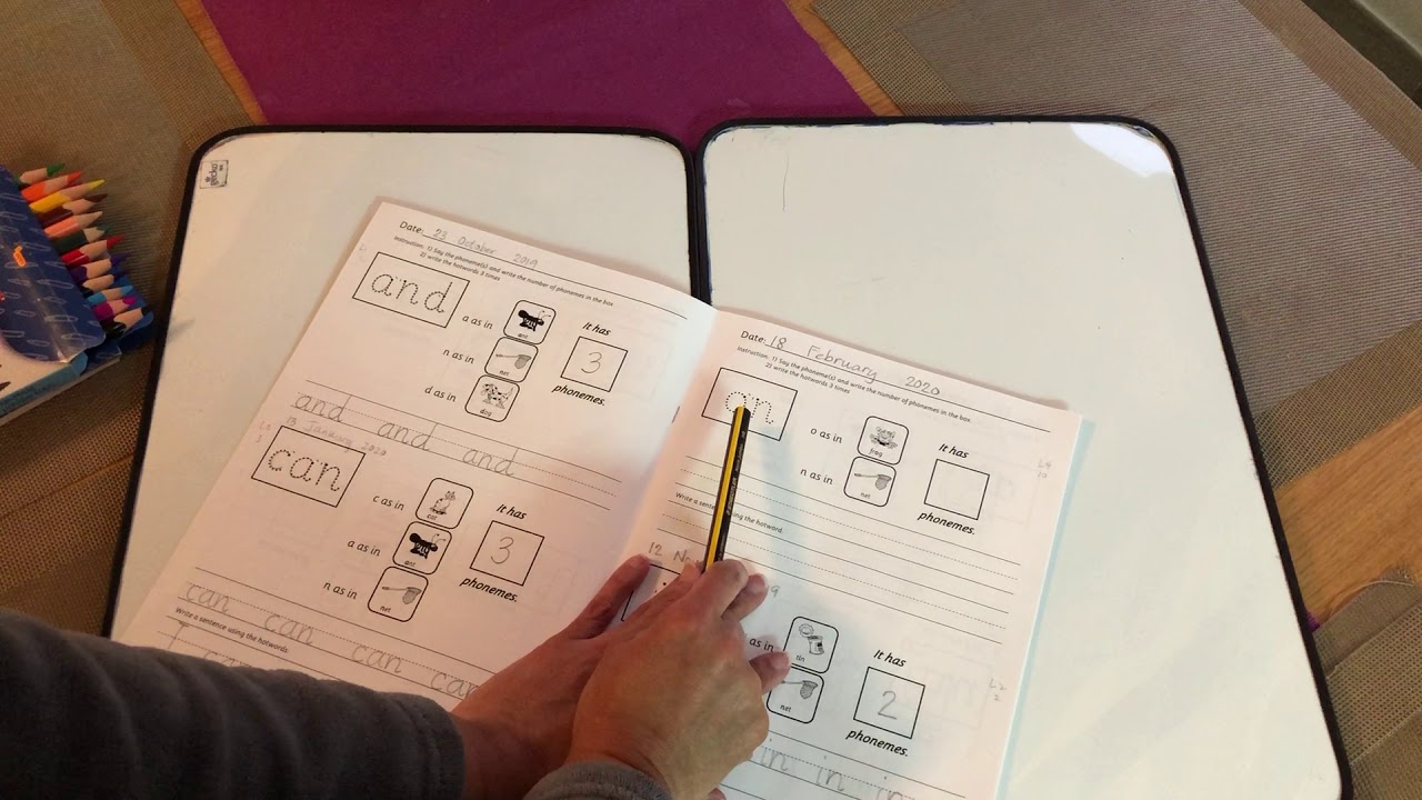 THRASS Hotwords ‘on’ worksheet instruction - YouTube