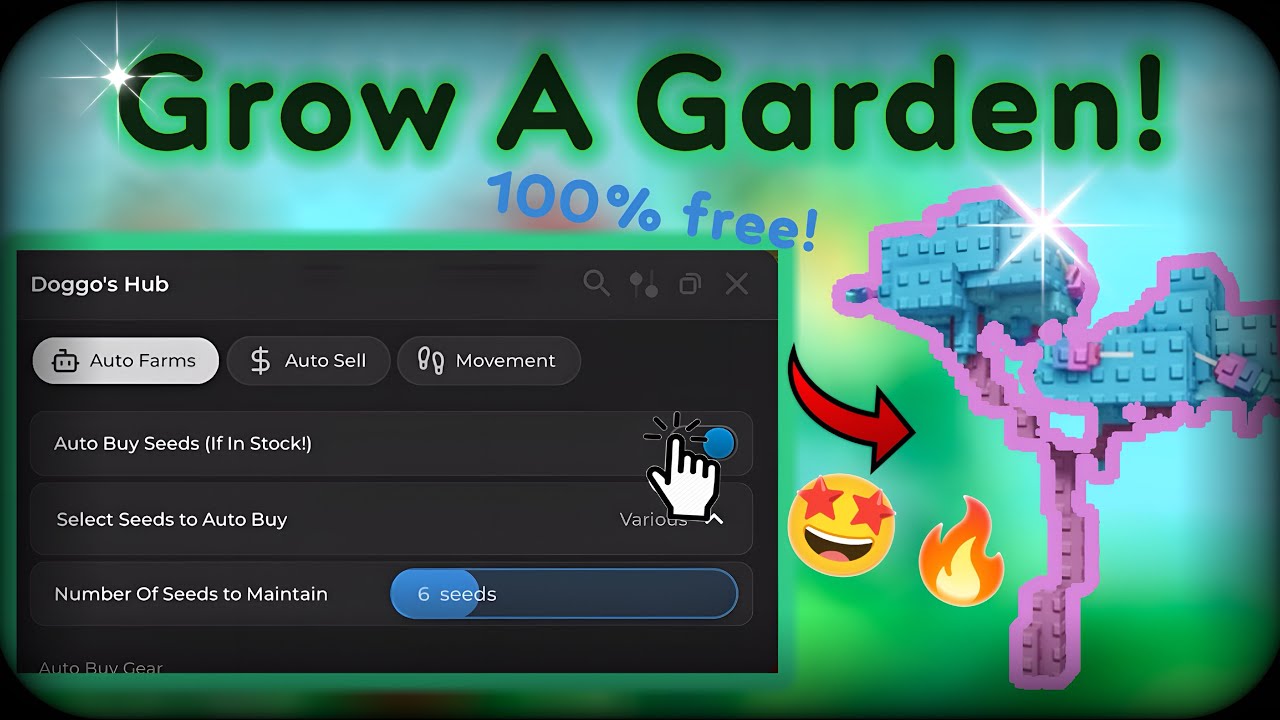 Cherry Blossom Autofarm Script! | Grow a Garden FAST with Doggo’s Hub ...