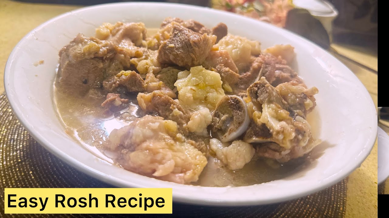Rosh Recipe!!Easy and Delicious Rosh!!Salted Lamb Meat!!!😎 - YouTube