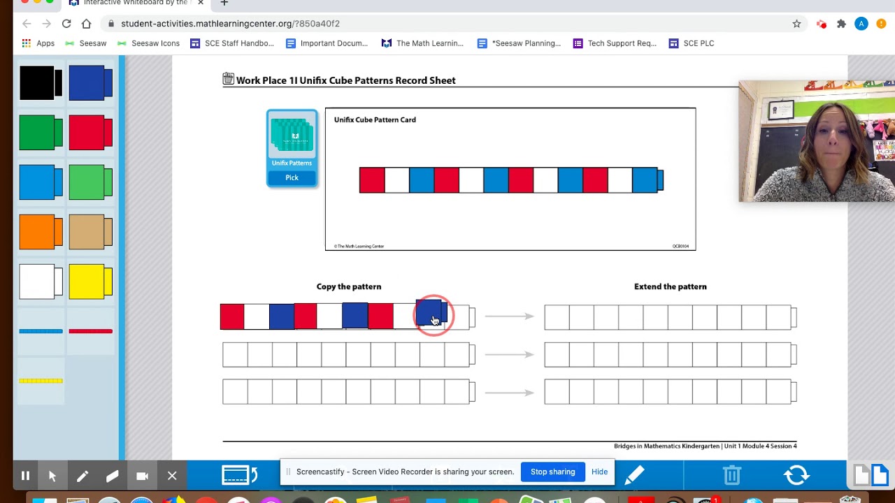 Unifix Cube Patterns - YouTube