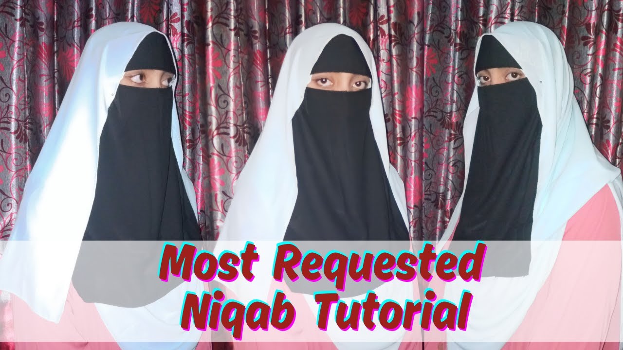 One Minute Niqab Tutorial 💕 ।। ‍Simple And Easy Niqab Tutorial ।। Hijab ...