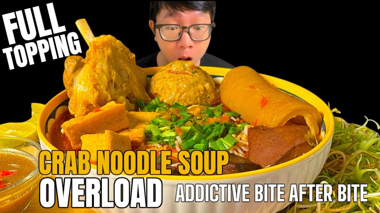 ASMR MUKBANG/“Crab Noodle Soup Overload – Addictive Bite After Bite ...