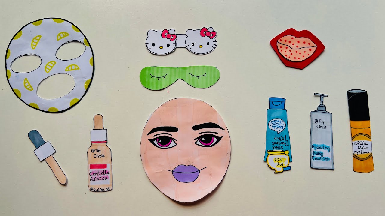 ☁️ Paper Diy ☁️ ASMR Roblox Skincare Baddie & Makeup 💄 Blind Bag Paper ...