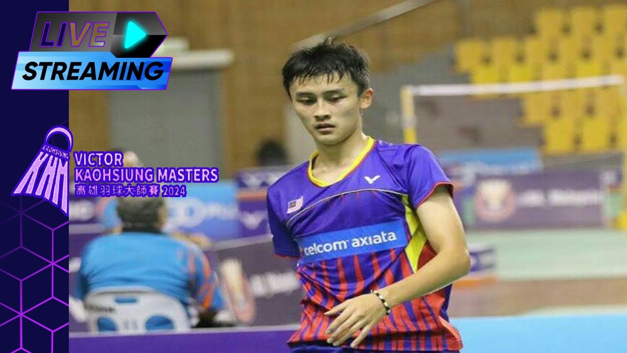 🔴LIVE - Chou Tien Chen (TPE) vs Hoh Justin (MAS) Taipei Open 2024 I ...