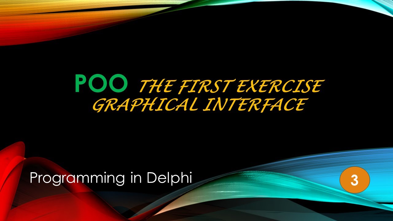The first exercise graphical interface OOP - YouTube