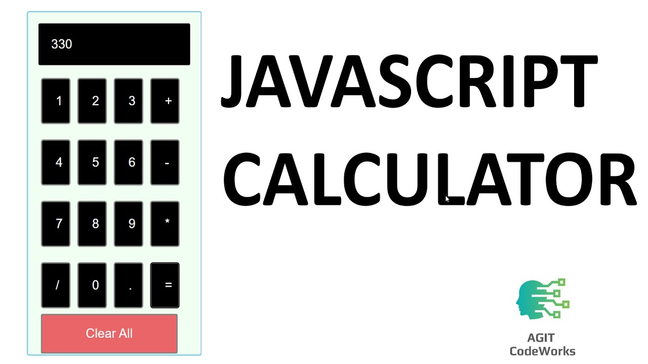 Calculator Using Javascript Youtube