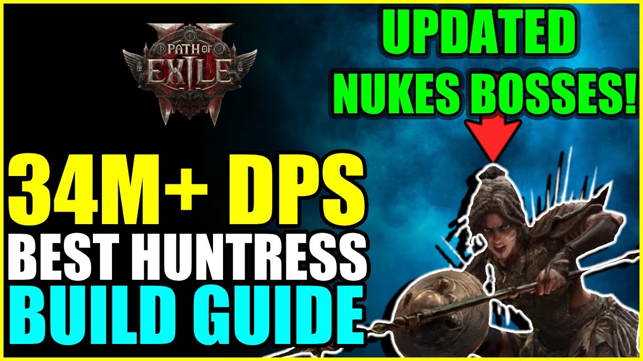 Path of Exile 2 | 34M+ DPS! UPDATED Best Lightning Huntress Build! (POE 2 Huntress Build Guide ...