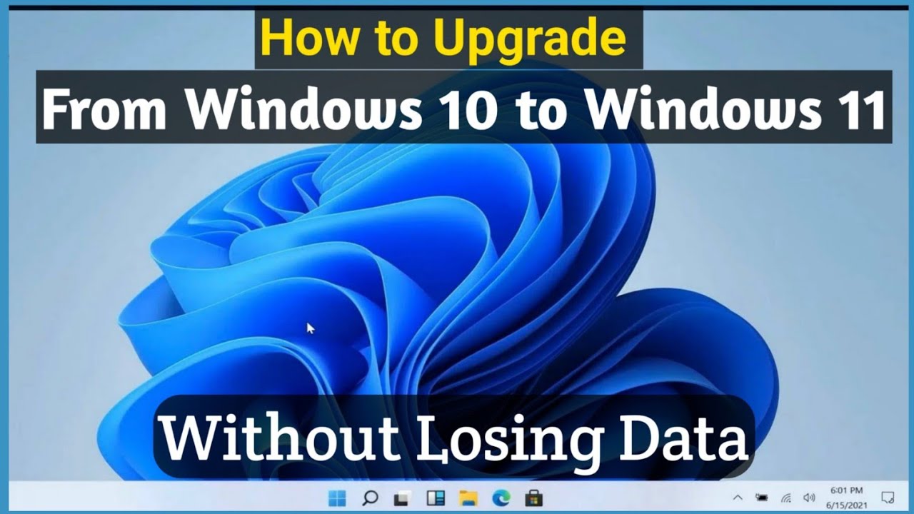 How to Upgrade From Windows 10 to Windows 11 | Without Losing Data ...