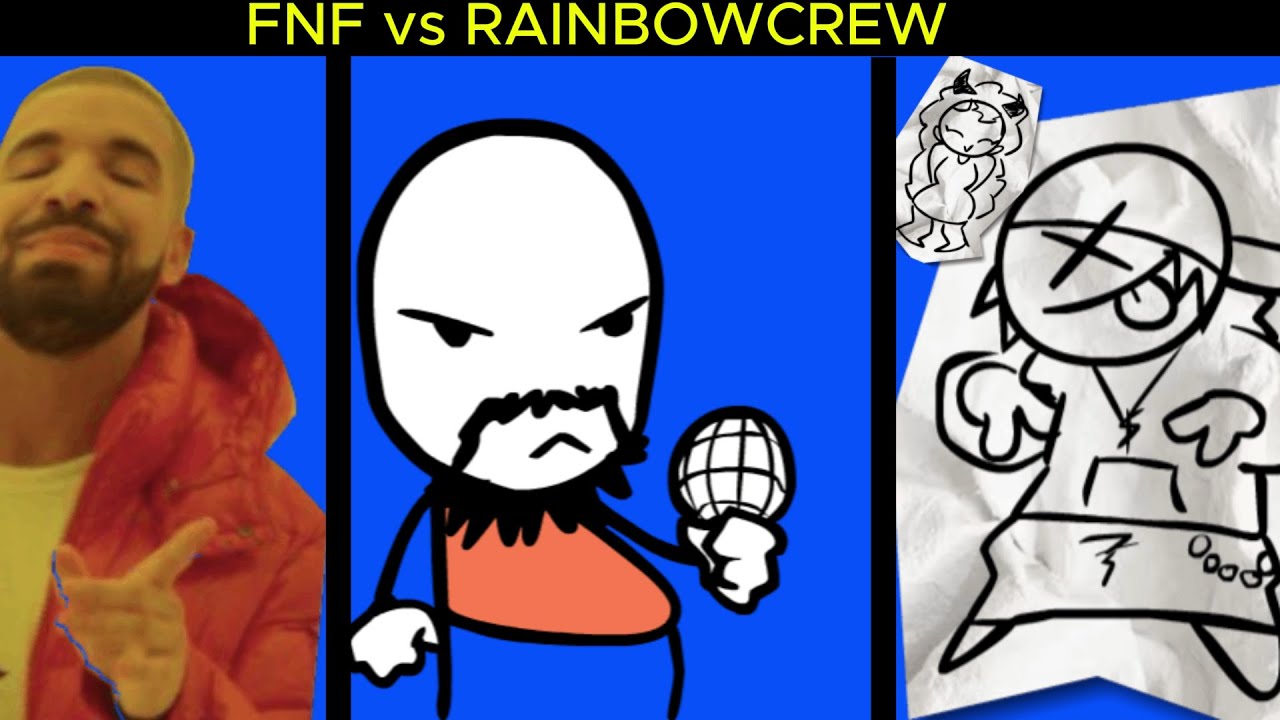 FNF' Vs RAINBOWCREW -Friday NIght Funkin - YouTube