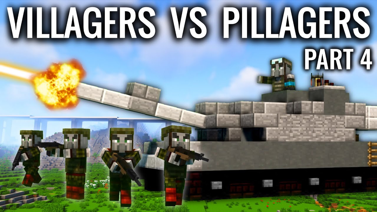VILLAGERS VS PILLAGERS - Modern Warfare in Minecraft | Part 4 - YouTube
