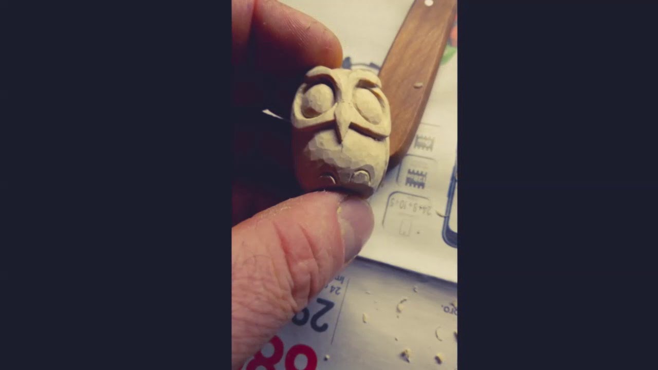 How to carve a mini Owl step by step (WoodartizaN #12) - YouTube