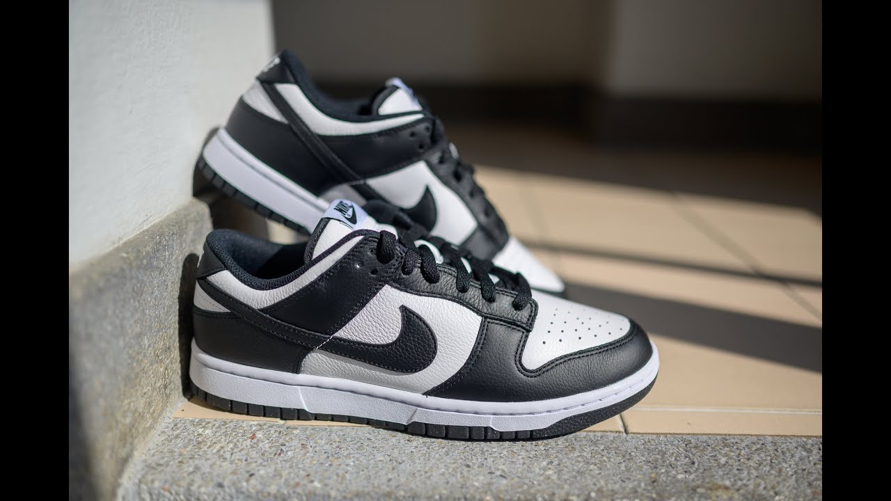 รีวิว Nike Dunk Low Panda By You VS Retail Version - YouTube