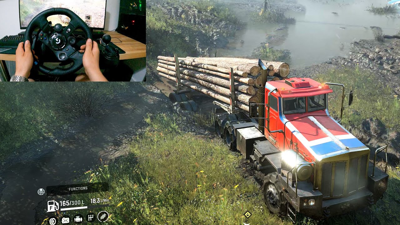 SnowRunner | Logitech G923 | BOAR 45318 - YouTube