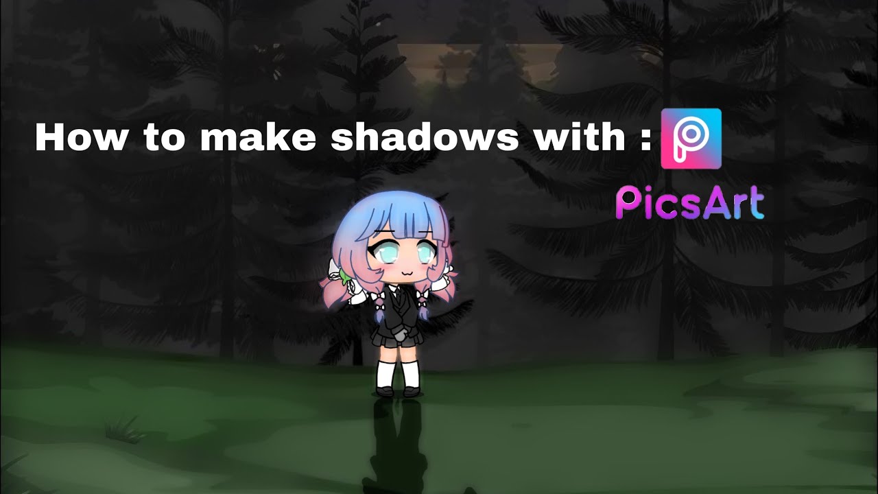 How to make shadows with any drawing program and PicsArt - YouTube