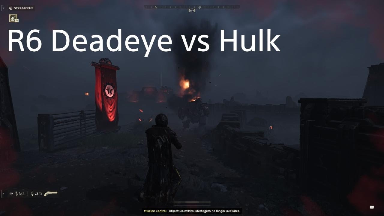 R6 Deadeye vs Hulk - HELLDIVERS 2 - YouTube