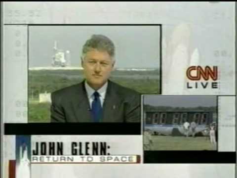 CNN Coverage of STS-95 (The Return of John Glenn to Space) Part 13 ...