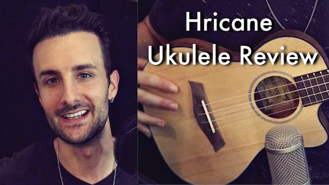HRICANE $109 UKULELE REVIEW & Demo Performance (Thin Tenor Style Uke ...