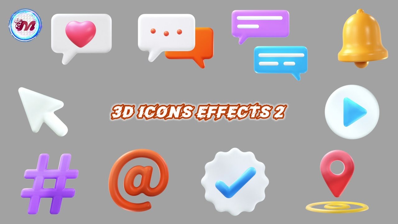 GREEN SCREEN 3D ICONS EFFECTS 2 - YouTube