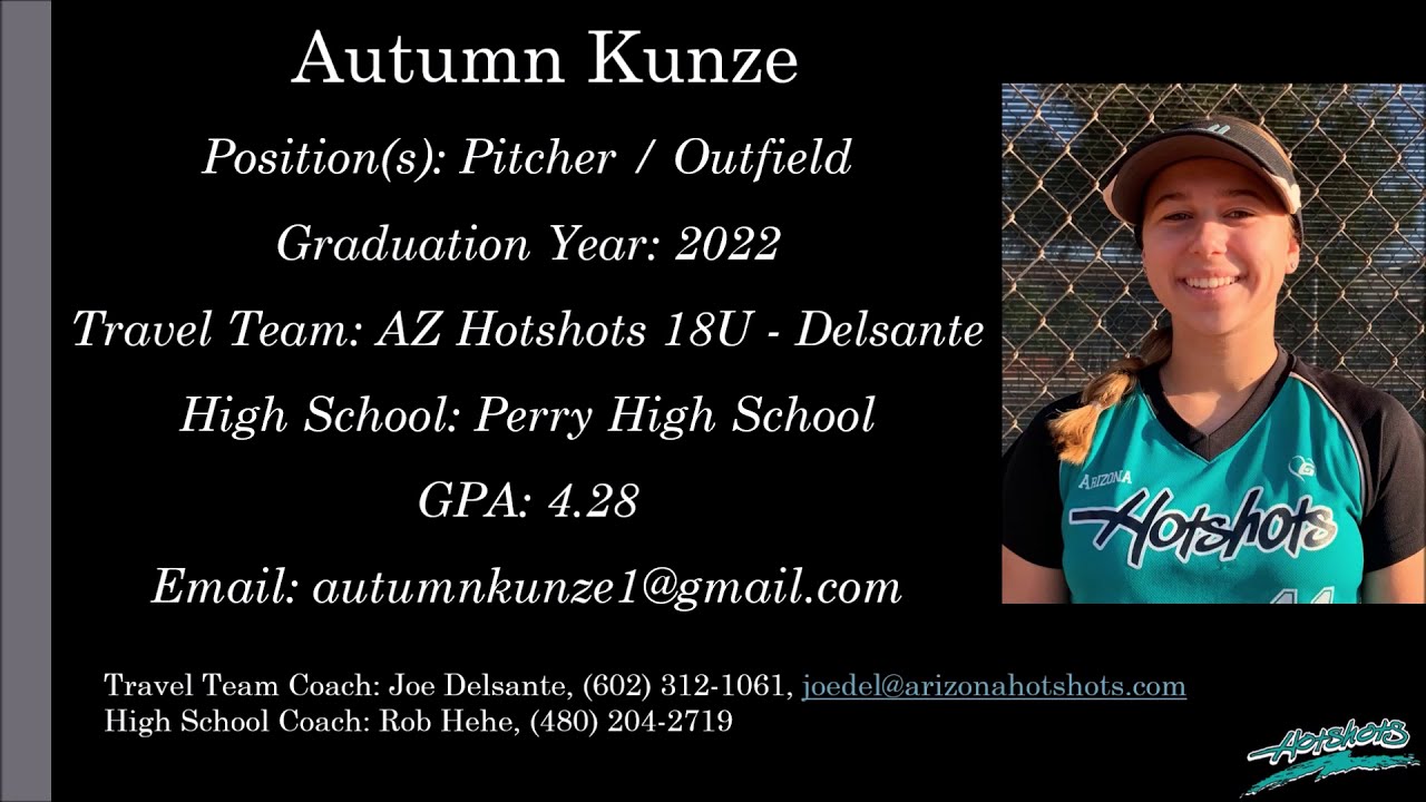 Autumn Kunze Softball Skills Video - 2022 Pitcher Outfield - YouTube