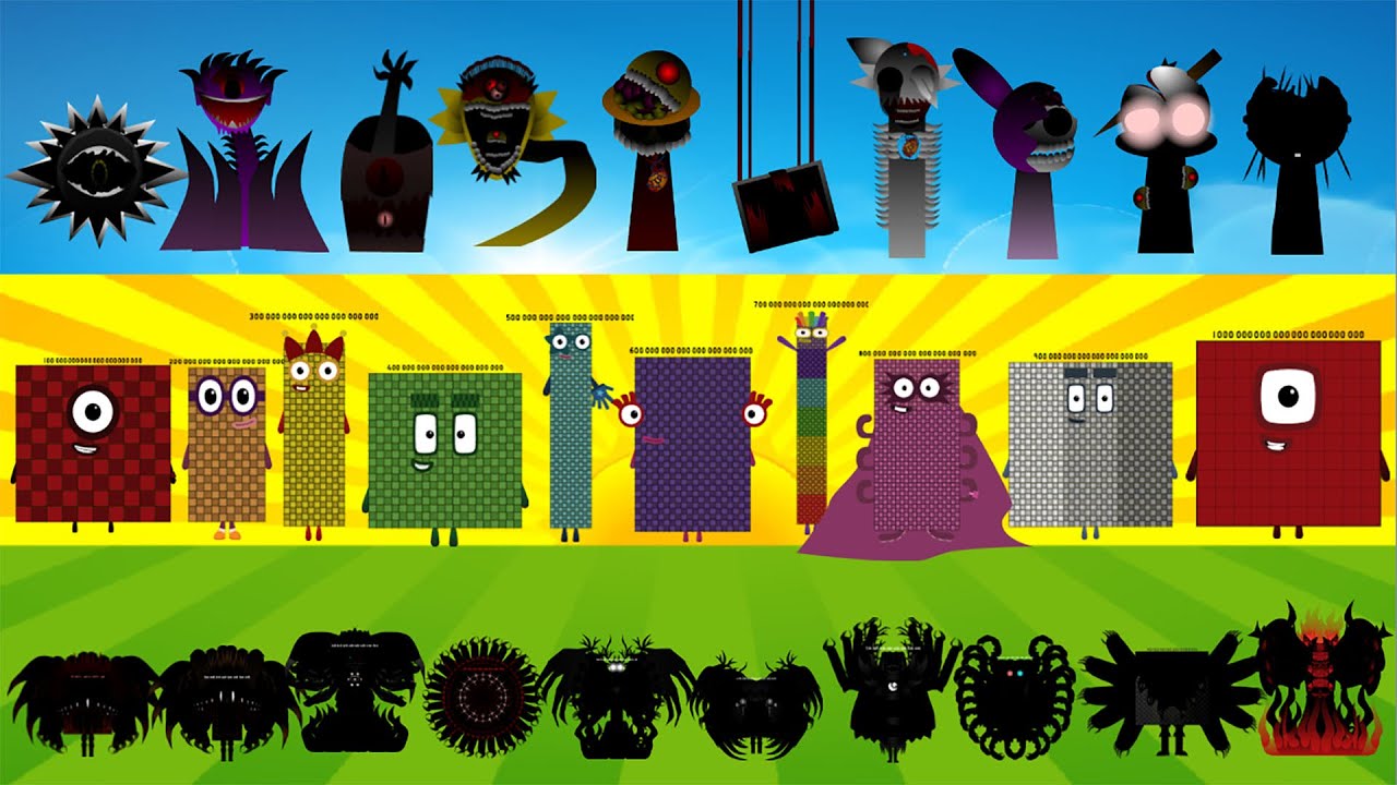 Numberblocks Band But Different (1Sx - 1Sp) vs Incredibox Sprunki vs ...