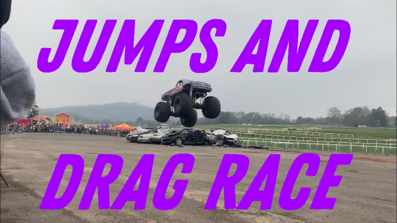 EPIC MONSTER TRUCK EVENT! (Drag race and jumps!) - YouTube