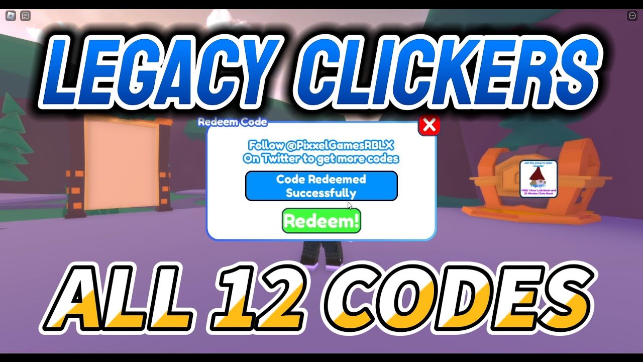 *UPDATE* Legacy Clickers All 12 Codes for August 2024 - YouTube