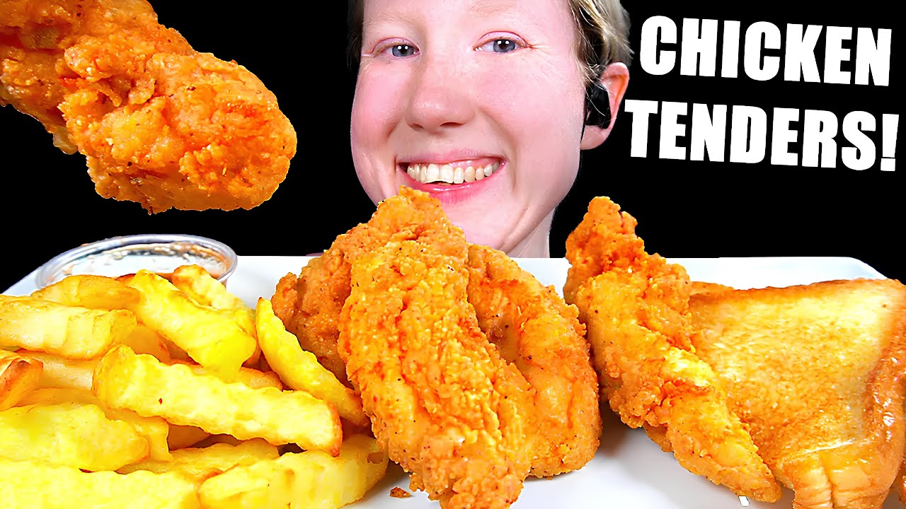 ASMR CHICKEN TENDERS MUKBANG EATING SOUNDS - YouTube