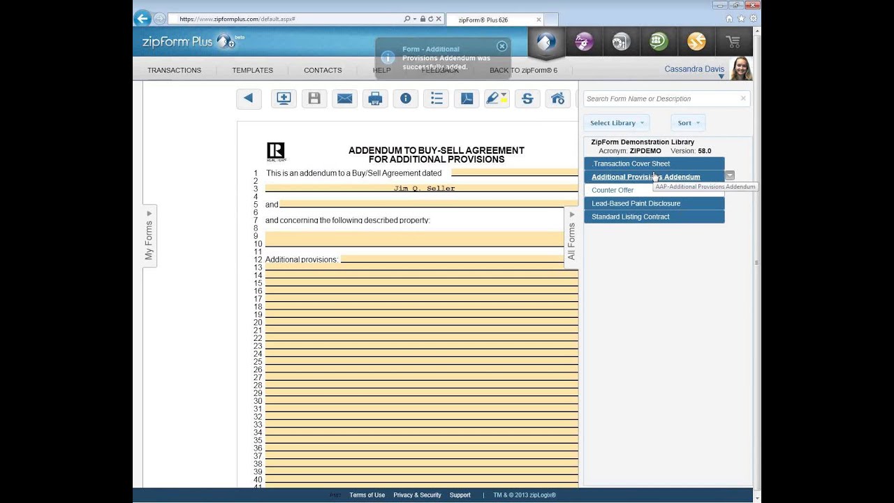 zipForm® Webinar Series - Part Four: Introducing zipForm® Plus - YouTube