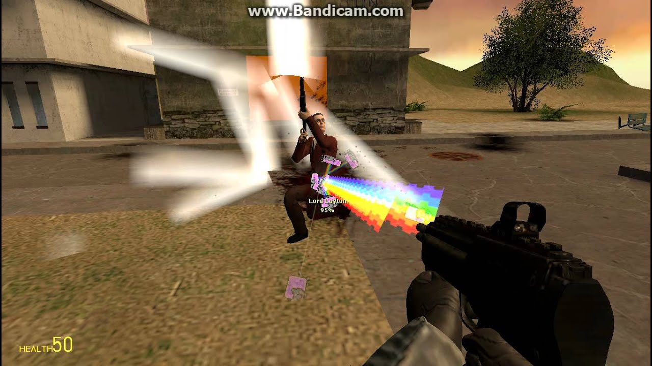 Garry's Mod : Dubstep and Nyan Cat Gun - YouTube