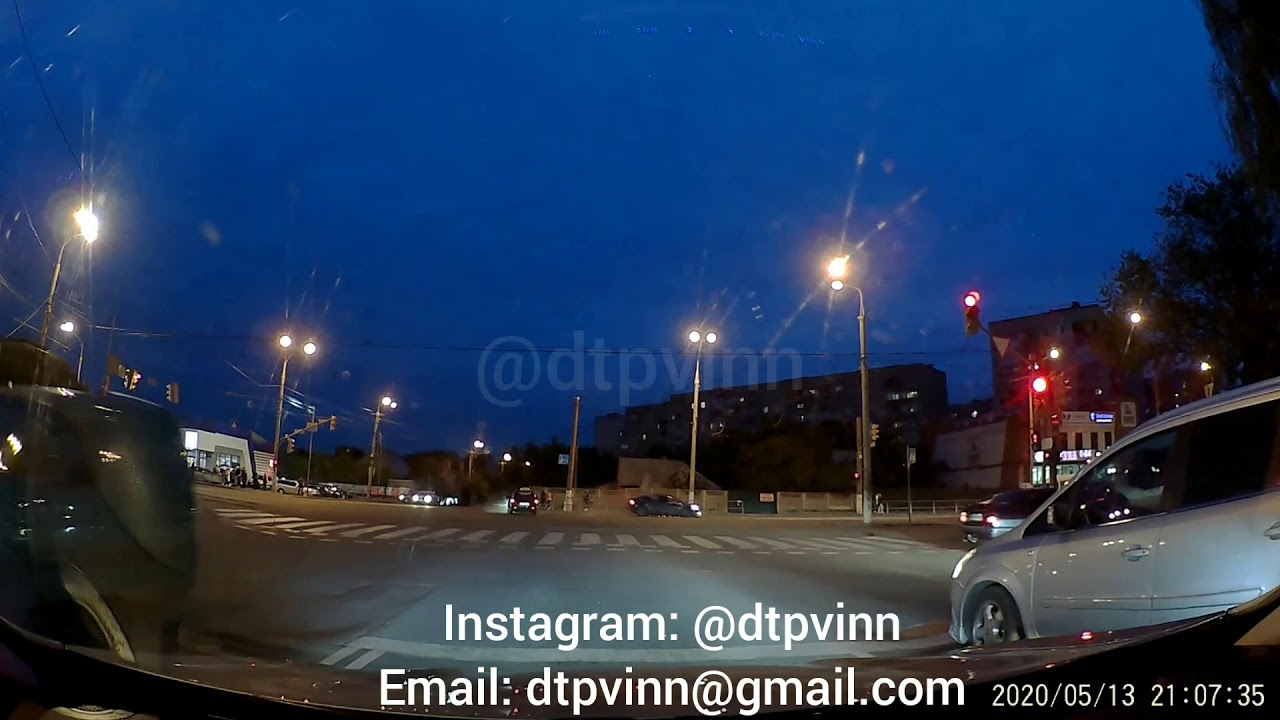 13.05.2020, ДТП Винница, момент дтп, ул. Пирогова/Зодчих, Tesla vs Lada ...