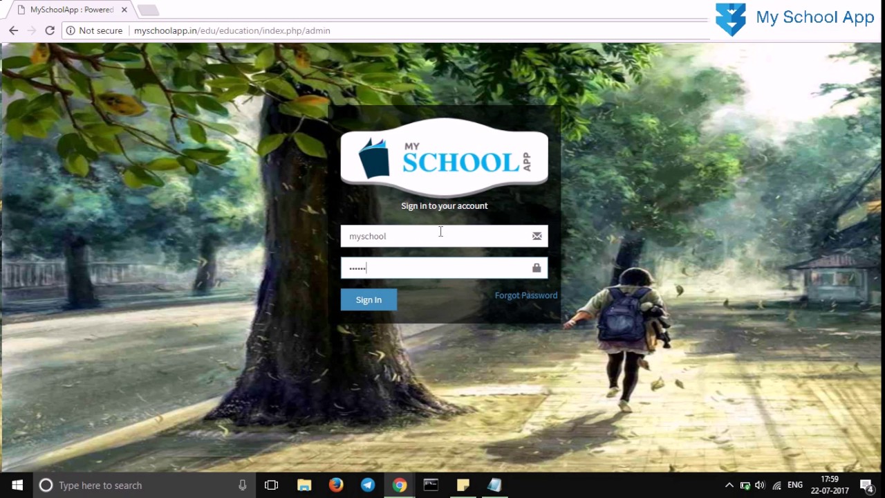MySchoolApp Login - YouTube