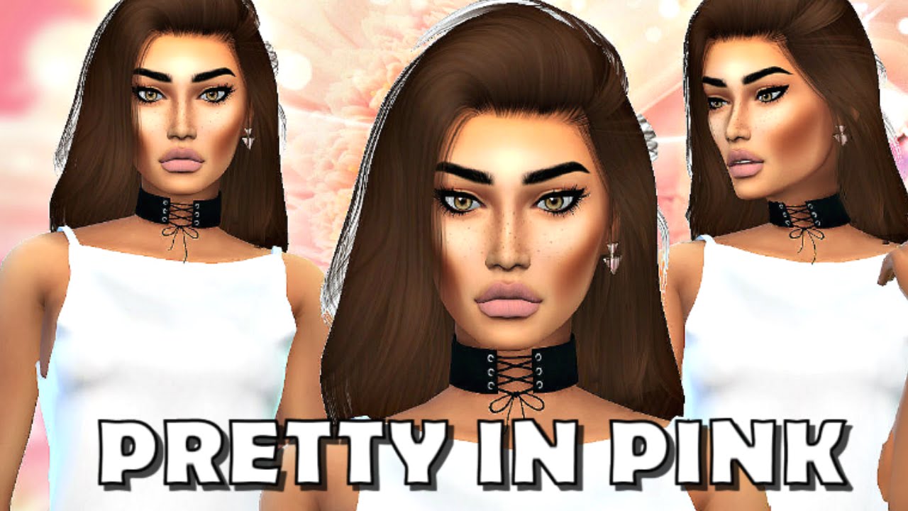 The Sims 4: Create A Sim | PRETTY IN PINK! - YouTube