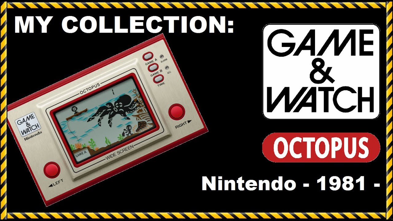 my collection : GAME & WATCH OCTOPUS - NINTENDO 1981 - - YouTube
