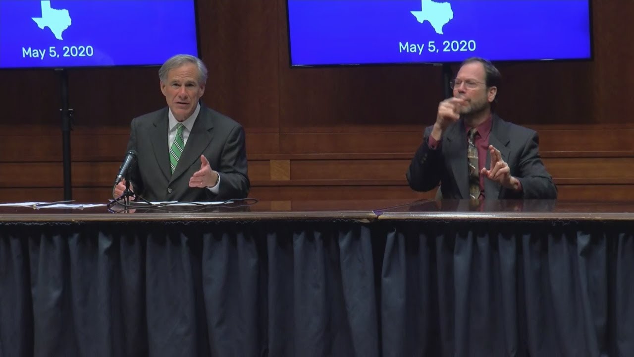 Governor Greg Abbott News Conference On Texas' Coronavirus Response ...