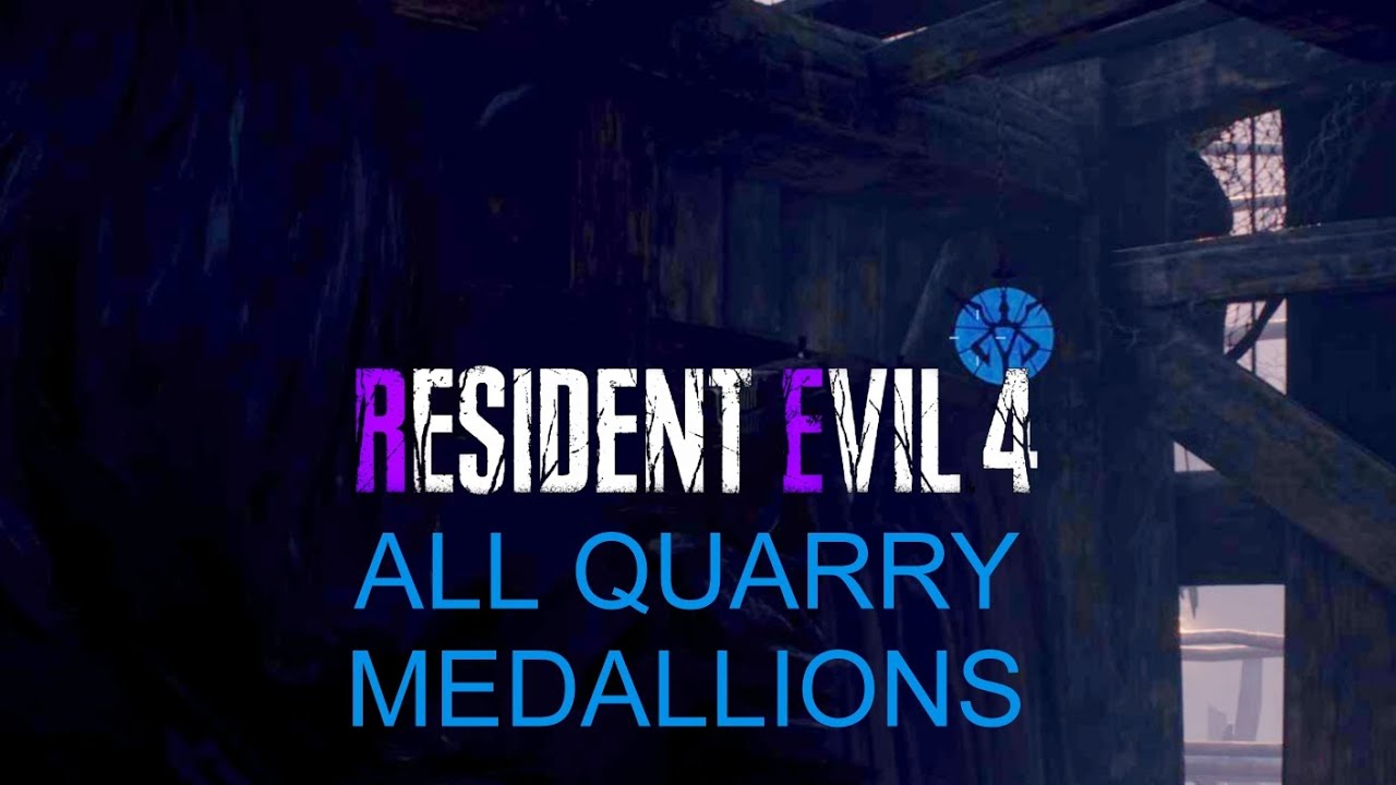 Resident Evil 4 Remake-All 5 Quarry Medallions - YouTube