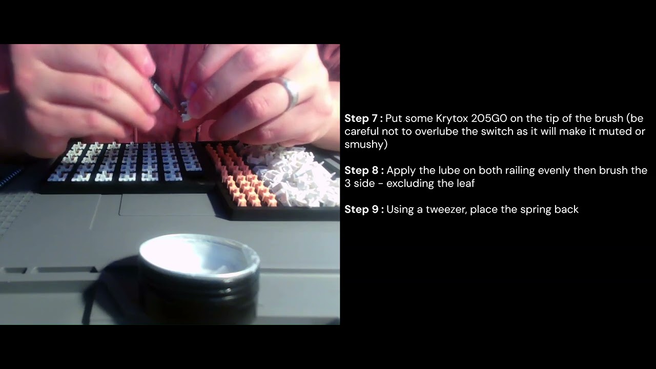 Full Step by Step Tutorial of How To Lube A Custom Mechanical Keyboard ...